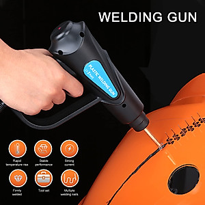 70W Hot Stapler, Plastic Welding Machine Car Bumper Repair Kit, 4 Types Flat/Outside Corner/Inside Corner/Wave Staples, Welding Repairing Machine Welder Gun Repair