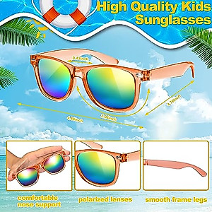 Mikulala 24Pack Kids Sunglasses Party Favors,Neon Sunglasses in Bulk for Kids, Great Gift for Birthday Graduation Party Supplies, Beach, Pool Party Favors, Party Toys, Goody Bag Favors
