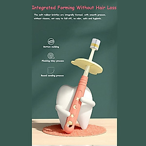 soobei Baby 360°Toothbrush Kids Toothbrush -Nanometre Materials Soft Toothbrush,Suitable for Babies and Toddlers Ages 1-6 Years (（3 Pack) Pink+Blue+Green