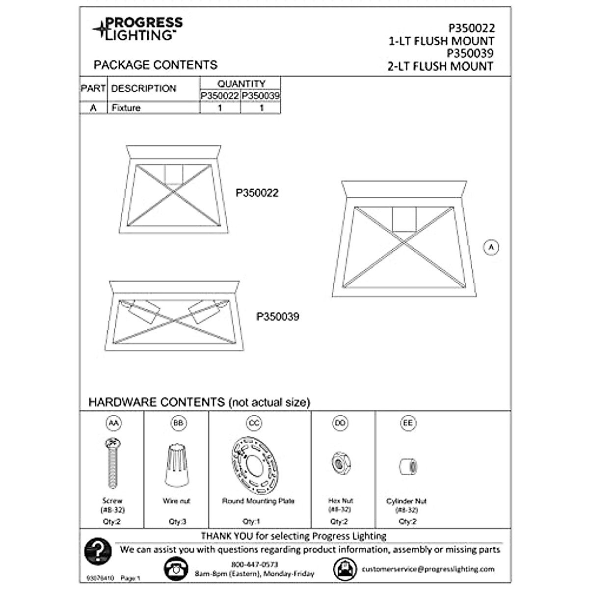 Briarwood Collection Antique Bronze Two-Light Farmhouse Flush Mount Ceiling Light