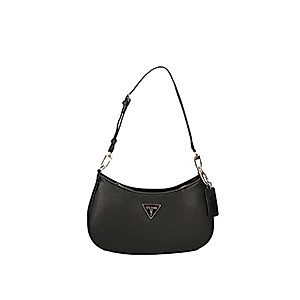 GUESS Noelle Top Zip Shoulder Bag Black One Size