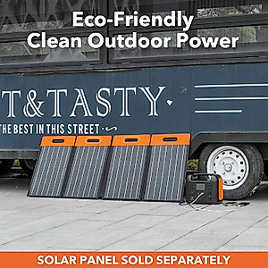 GOLABS R500 Portable Power Station, 518Wh Outdoor Solar Generator LiFePO4 Battery Backup with 500W Pure Sine Wave AC Outlet, PD 100W USB C Quick Charge for CPAP Camping RV Travel Emergency Orange