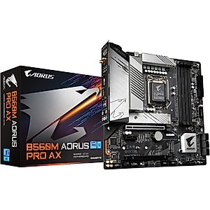 Gigabyte B560M Aorus Pro AX Intel B560 Express LGA 1200 Micro ATX DDR4-SDRAM Motherboard
