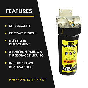 DeVilbiss 130525 QC3 Air Filter and Dryer