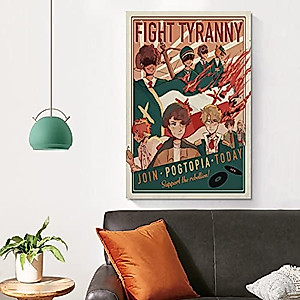 NIUBB Dream SMP Pogtopia GerHom Poster Canvas 90s Wall Art Room Aesthetic Posters Gift 16x24inch(40x60cm)