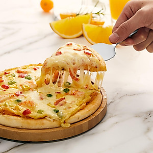 UTENSYM Wedding Cake Knife And Server Set, 2 Piece Premium Cake Cutting Set For Wedding,Silver Wedding Cake Cutting Set,Mirror Polished Cake Knife and Cake Spatula