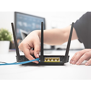 Monoprice Cat6 50ft Blue CMP Patch Cable UTP Solid 23AWG 550MHz Pure Bare Copper Snagless RJ45 Entegrade Series Ethernet Cable