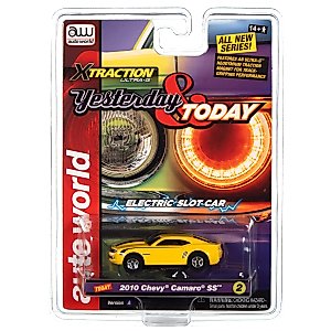 Auto World Xtraction 2010 Chevrolet Camaro (Yellow) HO Scale Slot Car