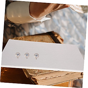 LIFKOME 3pcs Box Ring Tray Core Ornament Earrings Accessory Tray Ring Display Pads Sponge Ring Insert Hoop Earring Jewelry Sponge Insert Holder Velvet Jewelry Cushion Travel Accessories