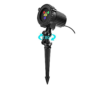 Christmas Laser Lights, Outdoor Garden Laser Lights Projector with Moving RGB Waterproof for Christmas Holiday