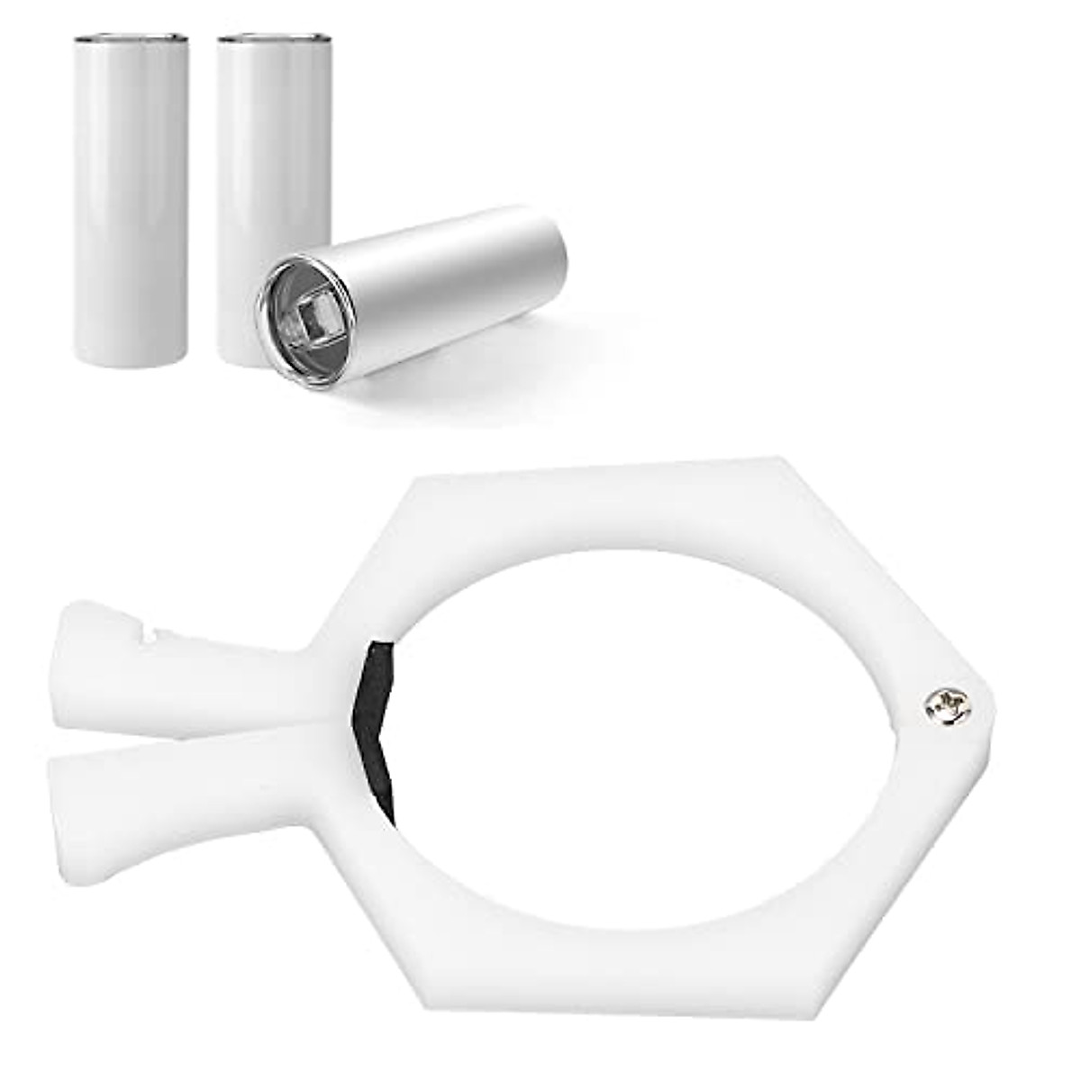 EVGATSAUTO Sublimation Tumblers Pinch, Hands Sublimation Tumblers Clamp Smoothly Appearance Wear Resistant for 20 Ounce Capacity Cups (White)