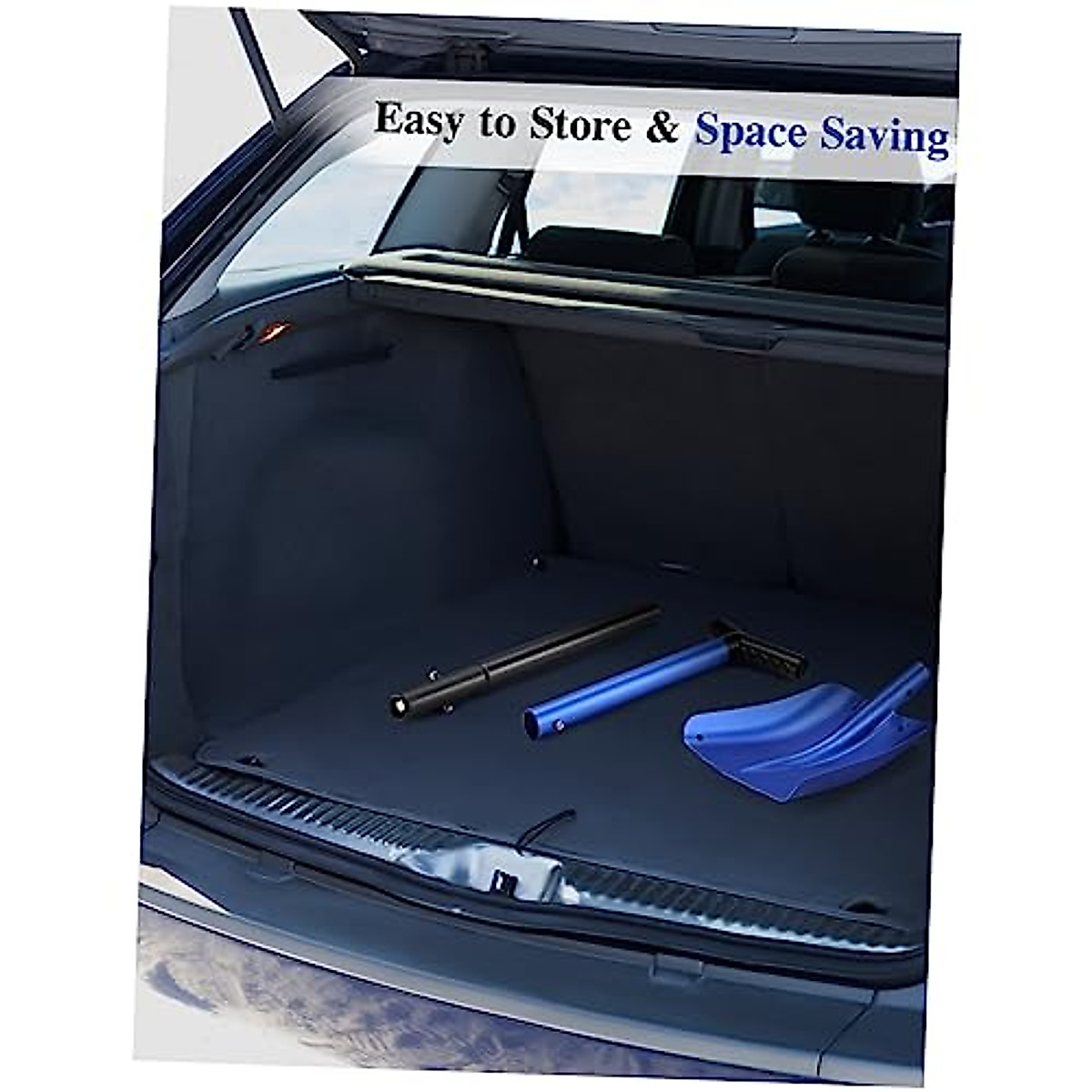 GANAZONO Snow Shovel Sand Shovel Emergency Shovel Metals Multifunctional Digging Shovel Mud Shovel Snow Remover Windshield ice Scraper Outdoor Shovels car Snow Guasha Window Scraper