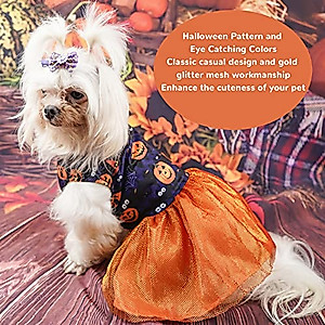 Pet Halloween Dress, Dog Halloween Dress Dog Halloween Dress Skin Friendly Lightweight Dog Costumefor Puppy Party Holiday(M)