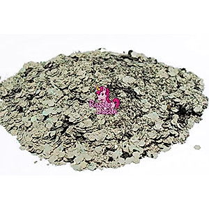 Razzle Dazzle Black Tie Glitter- Cosmetic Craft Glitter for Epoxy Resin, Nail Sequins Iridescent Flakes, Body, Face, Hair, Glitter Slime Making, Decoration Wedding Cards | Cut Type- Chunky Mix, 1 Oz