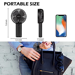 SkyGenius Handheld Fan Rechargeable, Personal Portable Fan 3 speed Levels, USB 4000 mAh Battery Operated [6-30H Worktime] Mini Fan for Girls Kids Women Travel Indoor Outdoor
