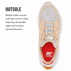 Sorel Women's Kinetic Breakthru Caribou Waterproof Boot - Nova Sand, Stone Green - Size 10