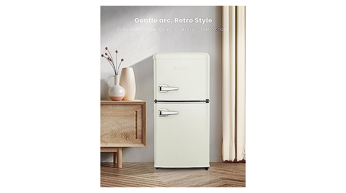Bodare Retro Mini Fridge - Energy-Efficient & Stylish