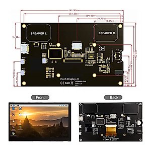 ELECROW 7 Inch Monitor 1024x600 Portable Touchscreen Monitor for Laptop Compatible with Raspberry Pi Banana Pi Jetson Nano Computer