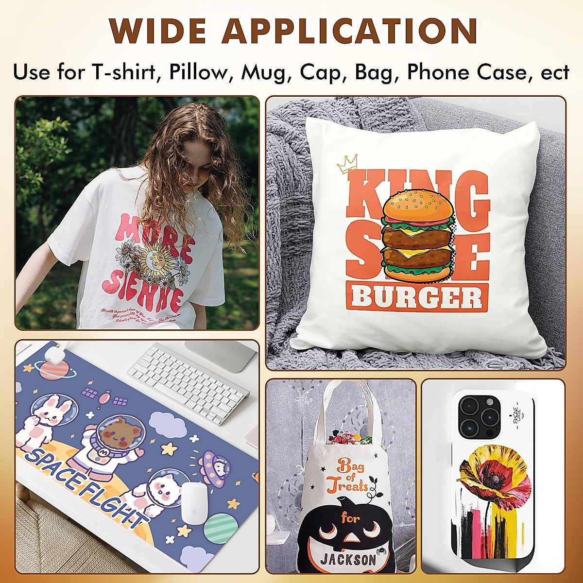 A-SUB Sublimation Ink Refill for ET-2800 ET-2803 ET-2850 ET-2400 ET-2720 ET-2760 ET-4800 ET-4700 ET-4760 ET-15000 Heat Transfer on Mug, Tumbler, T-Shirt