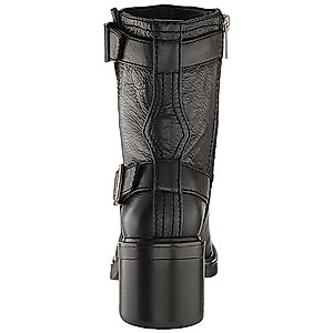 Vince Camuto Women's Vergila Block Heel Bootie Ankle Boot, Black Leather, 9