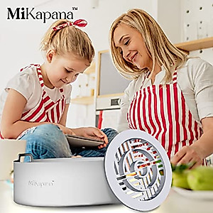 MiKapana Silicone Air fryer Liners Reusable for Air Fryer Basket Sturdy Strong Kitchen Gadgets Air Fryer Accessories Airfryer Liners Silicone Bowl For Air Fryer Oven BPA free (Grey - 8.6")