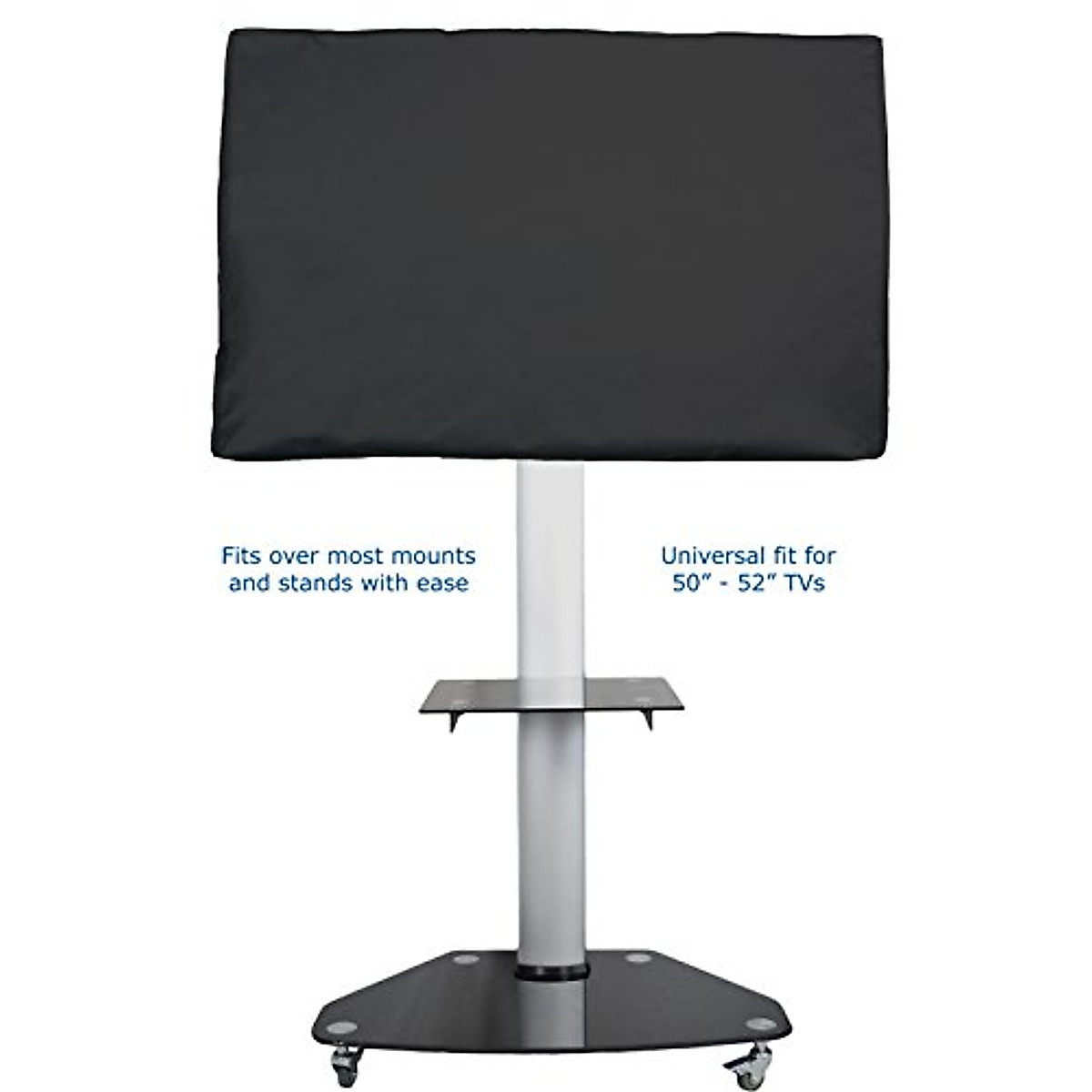 VIVO Flat Screen TV Cover Protector for 50 to 52 inch Screens, Universal, Outdoor, Weatherproof, Water Resistant, COVER-TV050B