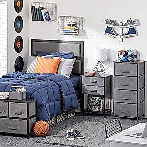 mDesign Modern Metal Shoe Organizer Display & Storage Shelf Rack - Hang & Store Kicks, Running, Basketball, Trainers, Tennis Shoes - 2 Tier, Hold 4 Shoes on Each Wall Mount Unit, 2 Pack, Graphite Gray