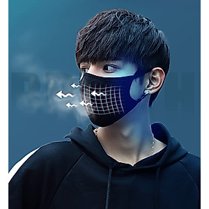 comfso 8 Pack Organic Cotton Face Cover Washable and Reusable - Black Travel Face Mask, Mouth Protection Cloth Masks with Nose Bridge Wire - Soft Fabric for Women Men Outdoor