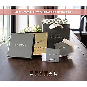 EFYTAL 20th Birthday Gifts for Women, Sterling Silver Beaded Necklace, 20th Birthday Decorations, Gifts for 20 Year Old Female