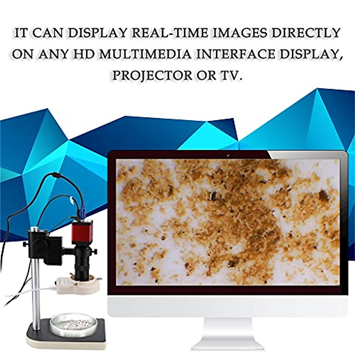 SDGH Industrial Microscope Set 60F/S VGA Multimedia Interface Microscope Camera 1280 * 1024