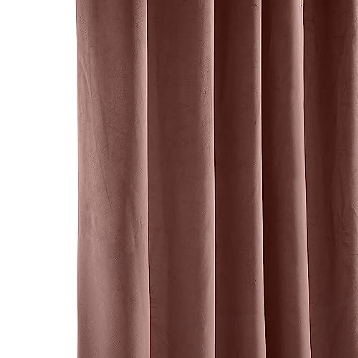 HPD Half Price Drapes Heritage Plush Velvet Curtains 96 Inches Long Room Darkening Curtains for Bedroom & Living Room 50W x 96L, (1 Panel), Wild Rose