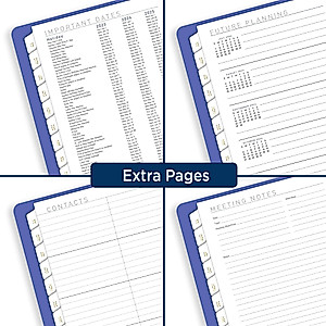 AT-A-GLANCE 2023-2024 Academic Planner, Weekly & Monthly, 5" x 8", Small, Monthly Tabs, Pocket, Flexible Cover, Contemporary, Purple (70101X1824)