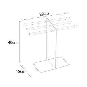 Generic Hand Towel Holder Clear Standing Acrylic Bathroom Organizer for Kitchen, 40cmx29cmx15cm