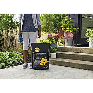 Miracle-Gro Performance Organics All Purpose Container Mix, 16 qt. - Organic, All Natural Plant Soil - Feed for up to 3 Months - All-Purpose Formula for Vegetables, Flowers and Herbs