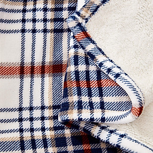 Eddie Bauer | Smart Heated Electric Throw Blanket - Reversible Sherpa - Wi-Fi Enabled - Compatible with Alexa, Google, iOS, Android - Plaid Blue