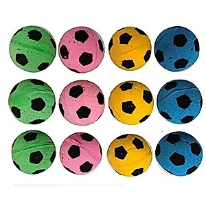 SHUYUE Foam Soccer Balls Cat Toys (Balls Cat Toys (12pcs))