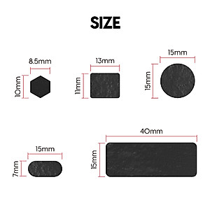 Pulsar Gaming Gears SUPERGRIP Pre-Cut 1 Universal Griptape Pre-Laminated Sweat Absorbing High Performance Universal Anti Slip Mouse Grip Tape Ultra-Thin 0.5mm (0.02in)