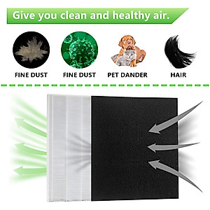 Replacement AP-1512HH Filter - AP-1512HH-FP AP1512HH Air Purifiers,Compatible with 3304899 3304899