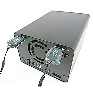 BUSlink CSE-36TB2G2KKC 36TB Colateral Dual Key HDD 2-Bay RAID 0 Striping USB 3.2 Gen 2/eSATA CipherShield FIPS 140-2 256-bit AES HIPAA Hardware Encrypted External Desktop Drive