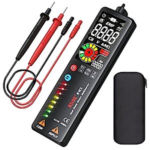 BSIDE Voltage Tester, Color LCD 3-Results Display AC Voltage Detector, Non-Contact with Adjustable Sensitivity, Integrated Multimeter, Dual Range Electric Voltage Sensor Pen with Protect Case