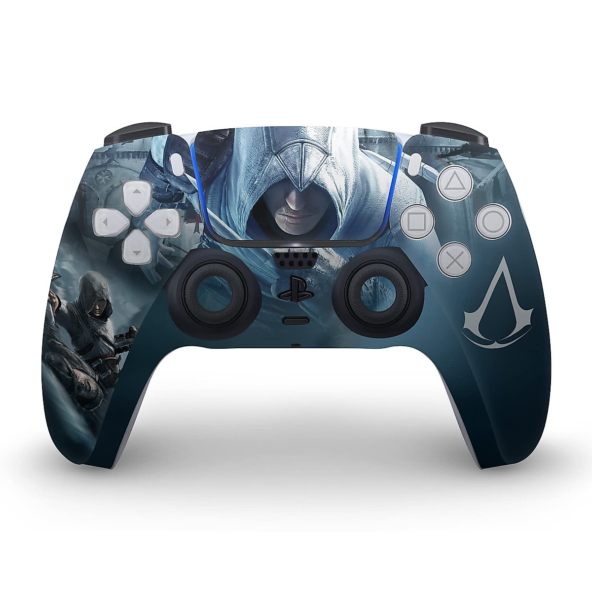 Head Case Designs Officially Licensed Assassin's Creed Key Art Altaïr Graphics Vinyl Faceplate Gaming Skin Decal Compatible With Sony PlayStation 5 PS5 Digital Edition Console and DualSense Controller