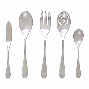 Knork Original 18/0 Matte 5-Piece Serving Set