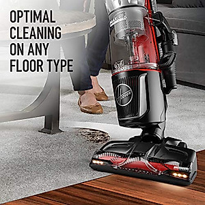 Hoover MAXLife Pro Pet Swivel Bagless Upright Vacuum Cleaner, HEPA Media Filtration, For Carpet and Hard Floor, UH74220PC, Black