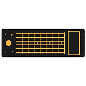 Guitar Pad Accessory for J-Play MIDI controller - 6 Frets and Effect Zone, Dedicated Musical App Included, Plug & Play Music instrument Fire Edition