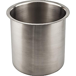 6" Diameter 6" Height Brushed Stainless Steel Trash Can Ring