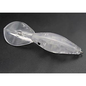 New 10PCS Unpainted Fishing Blanks Crankbait 9.7cm 11g topwater Artificial Bait Fishing Lures Blank Minnowbait Hard unpainted Artificial Bait Bodies DIY Fishing Tackle Spoons with Free Eye