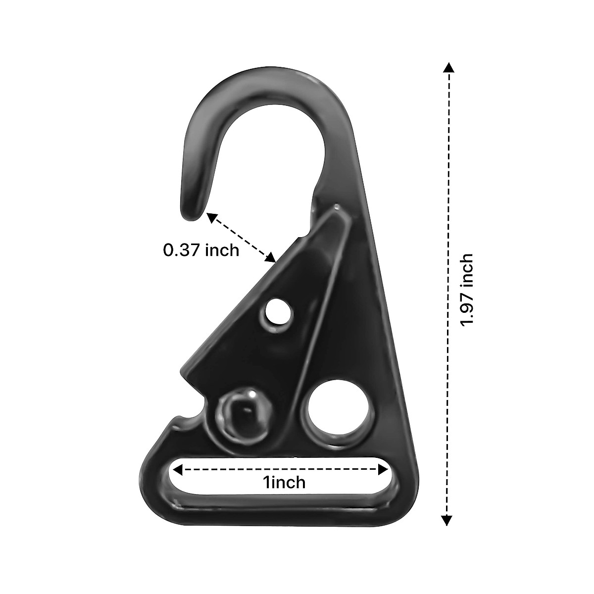 GearHill Metal Rifle Sling Clips, Snap Hooks Heavy Duty HK Clips Tactical Universal Clip for Rifle Paracord Clips