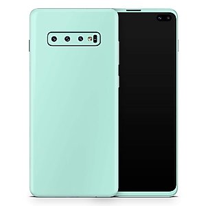 DesignSkinz Subtle Solid Green Protective Vinyl Decal Wrap Skin Cover Compatible with The Samsung Galaxy S20 (Screen Trim & Back Glass Skin)