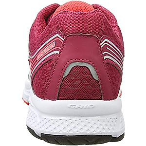 Saucony Women's Cohesion 10 Grey/Red Running Shoe 9 M US