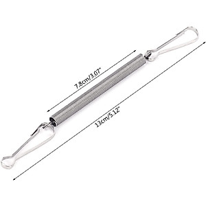 1Pc Silver Spring with Clip Used Singly Combination to Hold Water Dispenser Bottle for Animals Metal Spring Clip and Fasteners,Good Flexibility and Durable Pet Supplies,Feeding and Watering Supplies